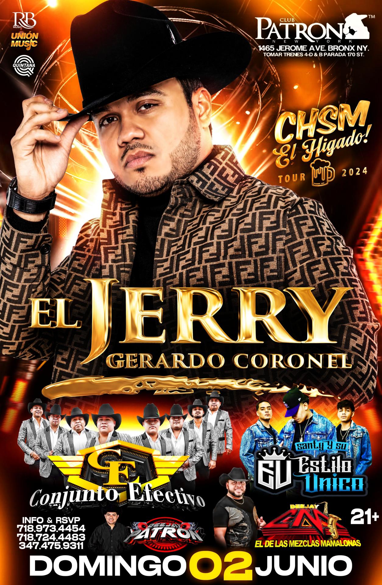 EL JERRY GERALDO CORONEL Tickets - BoletosExpress
