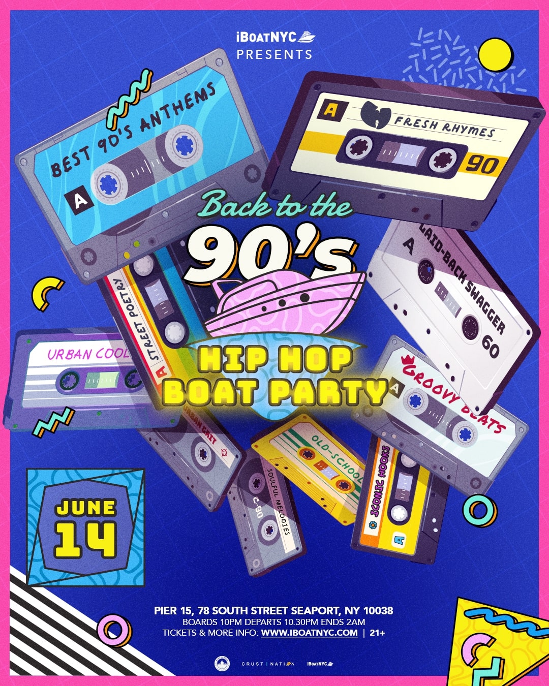 Back to the 90s - Hip Hop & R&B Throwback Boat Party NYC Tickets ...