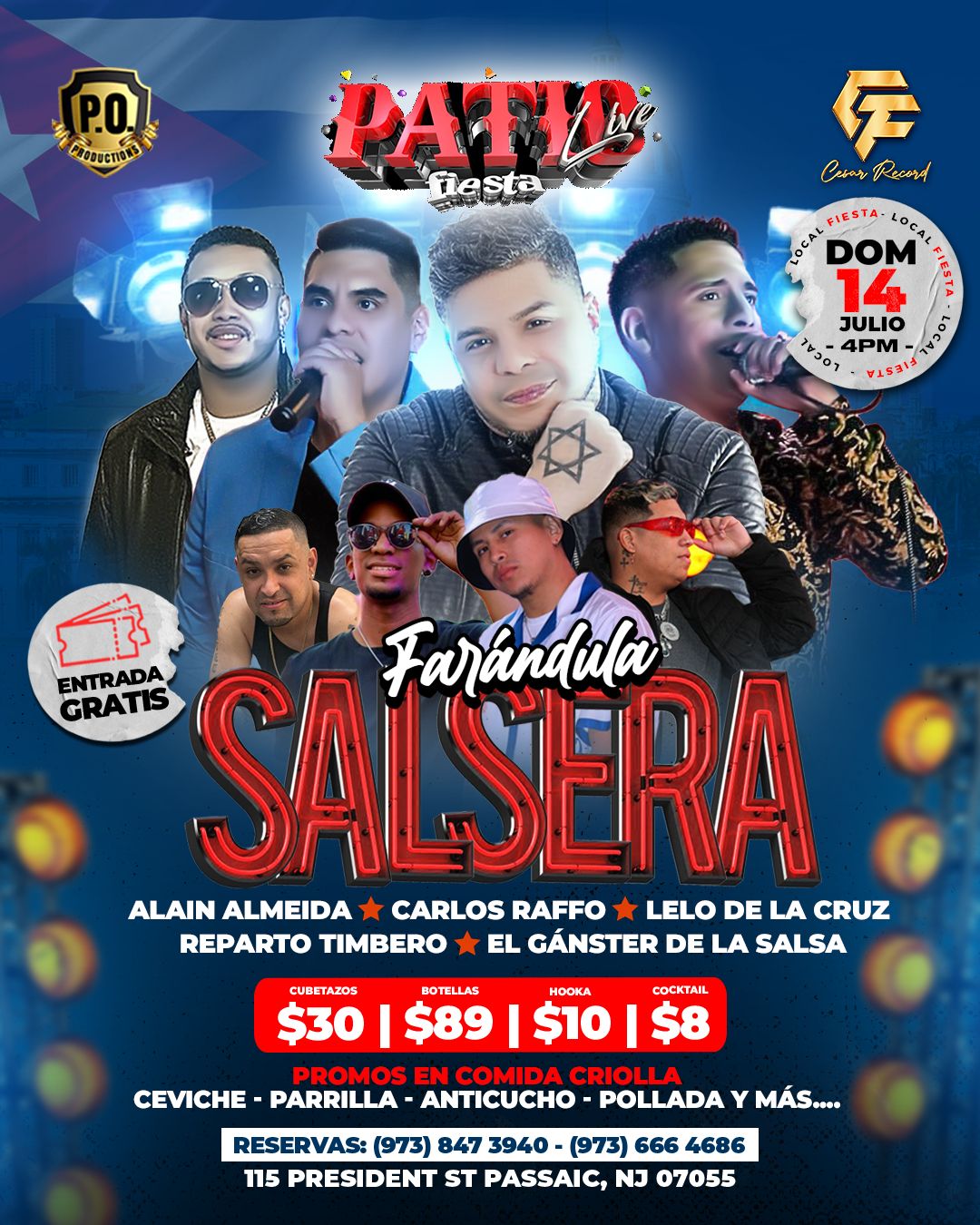 ALAIN ALMEIDA, CARLOS RAFFO, LELO DE LA CRUZ, REPARTO TIMBERO, EL ...