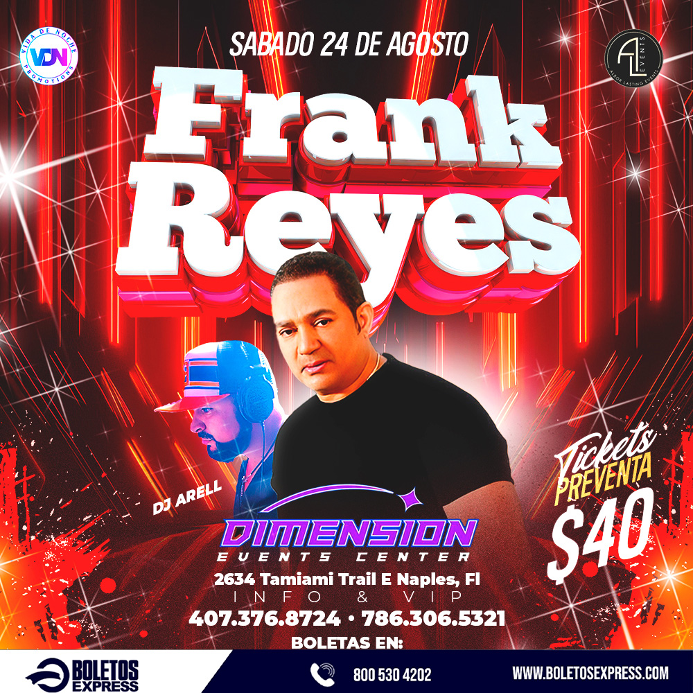 Frank Reyes Tickets Boletosexpress