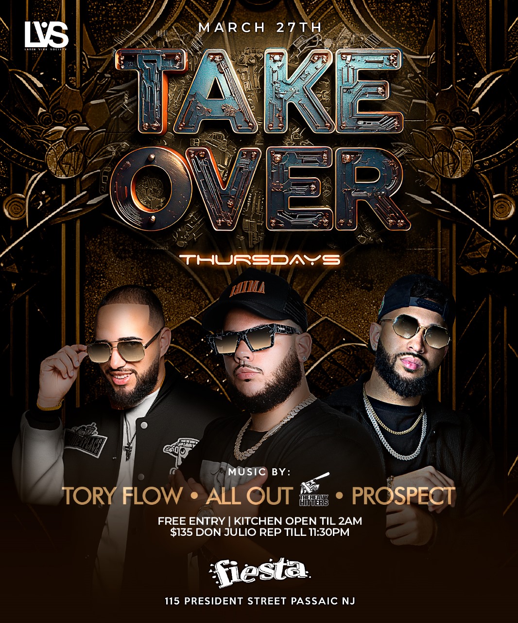 TORY FLOW, ALL OUT, PROSPECT Tickets - BoletosExpress